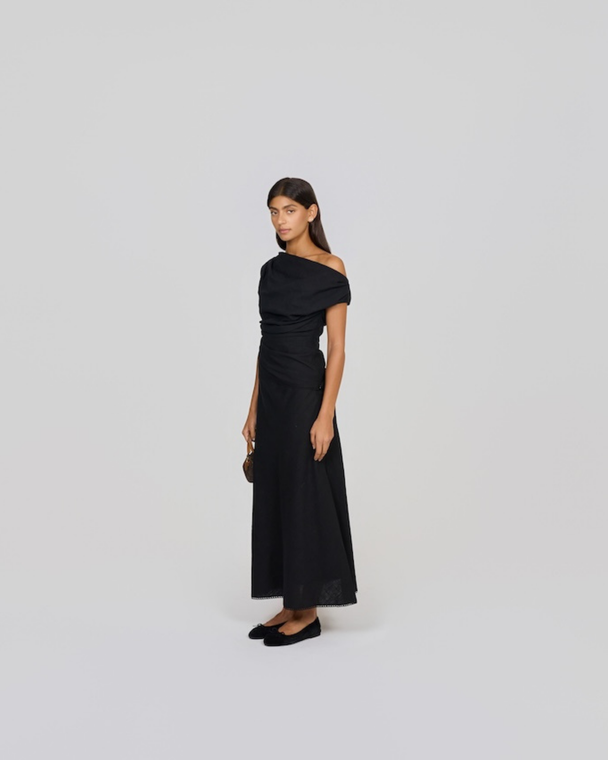 The Katie One Shoulder Top in Black – The Waiting Room